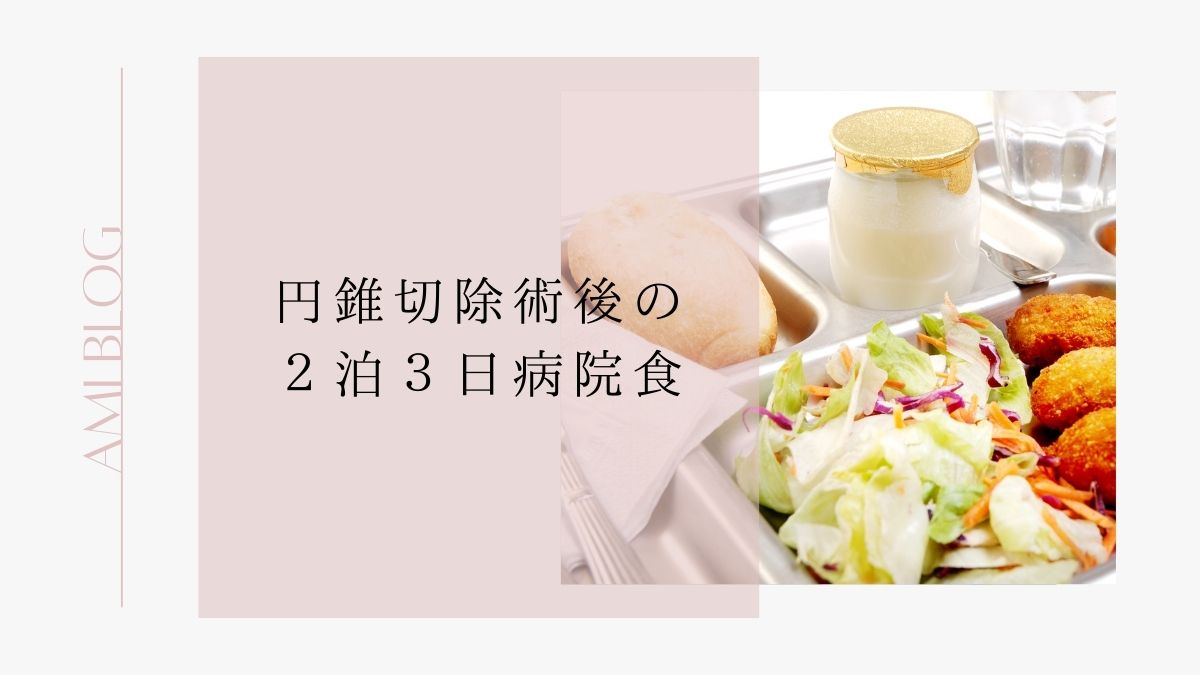 【ブログ】食事まとめ！子宮頸部の円錐切除術後に食べた二泊三日の病院食 | amivlog